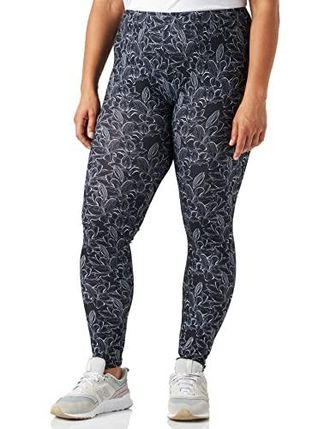 Urban Classics Legging pour Femme AOP, Hibiscus Black, XXL