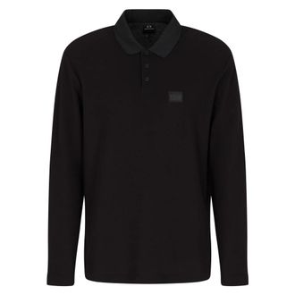 A|X Armani Exchange Langarm-Polohemd - - Tops - Herren - Schwarzk - S