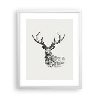 Arttor Poster Weißrahmen Deko 40x50cm Hirsch Skizze Skandinavisch Wandposter Art Prints Wanddeko Bild Wand Kunstdruck Wandbilder Dekoration Wohnzimmer Schlaf
