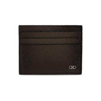 Ferragamo Micro Gancini Kartenetui - - Accessories - Herren - Schwarzk - ONE SIZE