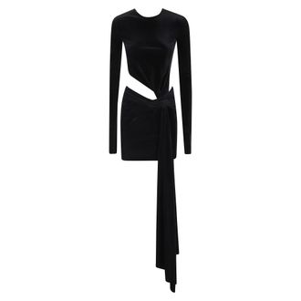 Amazu&igrave;n Amazuin - Anouk Velvet - Femme - Robes - Noir - Taille: ONE Size