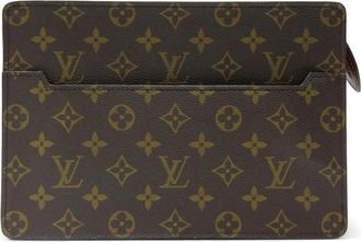 Louis Vuitton Clutches - VINTAGE LOUIS VUITTON TOILETTENETZ 26 MONOGRAMM CL - Gr. unisize - in Braun - f&uuml;r Damen