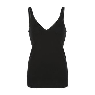 Brunello Cucinelli Schwarzes &auml;rmelloses Top - - Tops - Damen - Schwarzk - L