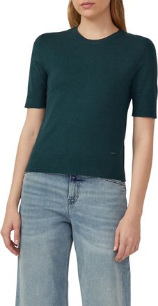 s.Oliver Kurz&auml;rmeliger Strickpullover mit Rippb&uuml;ndchen im Slim Fit