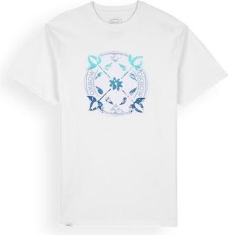Oxbow Tee-shirt manches courtes SUNFADED Ete 2025 Manches courtes, Col rond, Motif sur lavant