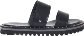 Baldinini Femme, Chaussures, Noir, Taille: 40 EU Leather Mule
