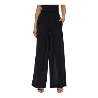 Federica Tosi Breite Hose - - Trousers - Damen - Schwarzk - S