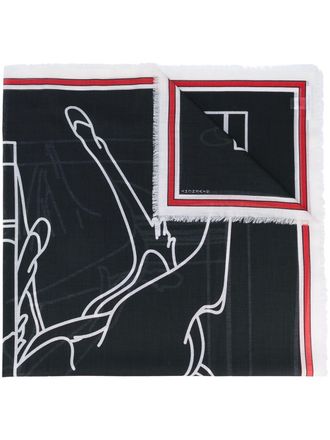 Givenchy foulard Bambi - Noir