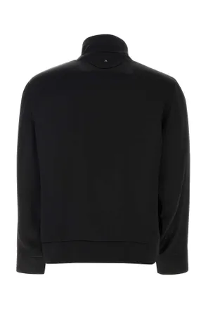 Valentino Garavani Mens Black Satin Sweatshirt Nero Felpe Sweater