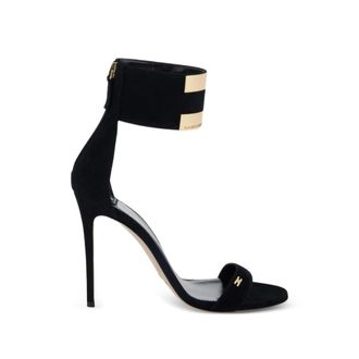 Elisabetta Franchi Logo-embellishment Suede Sandals