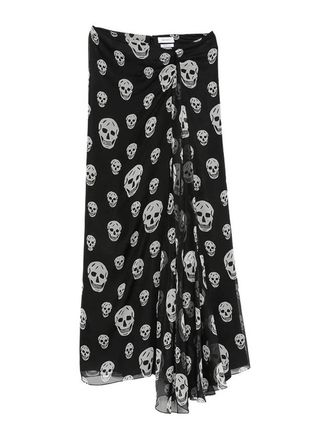 Alexander McQueen Jupe Midi - Noir