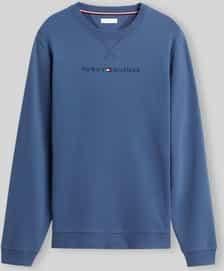 Tommy Hilfiger Regular Fit Sweatshirt aus reiner Baumwolle mit Label-Schriftzug