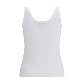 Dolce & Gabbana Womens White Cotton Tank Tops