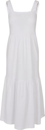 Urban Classics Damen Ladies 7/8 Length Valance Summer Dress Kleid, Wei&szlig;, 4XL EU