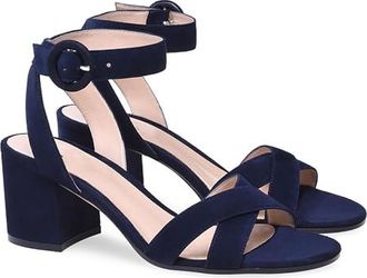 Generic Sandales à Talons épais pour Femmes Bout Rond Bout Ouvert lanières Bloc Haut Bride à la Cheville croisée Confortable Robe de soirée au Quotidien Sanda