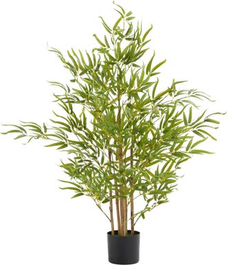 TecTake Bambus künstliche Zimmerpflanzen, Kunstblumen wie echt, künstliche Pflanzen, Deko Wohnzimmer, Küche, Badezimmer Deko, Schlafzimmer Deko, Frühlingsdeko