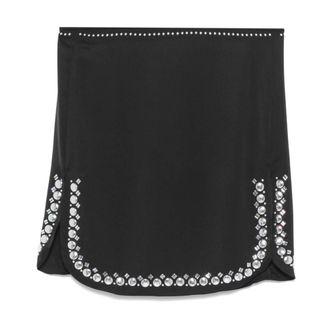 Paco Rabanne Femme, Jupes, Noir, Taille: 38 FR Mini-jupe &agrave; clous