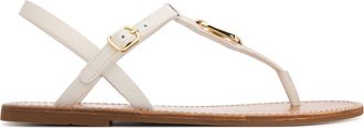 Tommy Hilfiger Sandalen Tommy Hilfiger Leather Thong Sandal FW0FW09127 Wei&szlig;