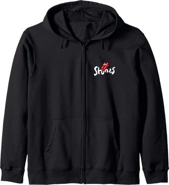 THE ROLLING STONES Offizielles The Rolling Stones Brush Art Logo für Band Merch Kapuzenjacke