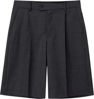 Dunst Homme, Shorts, Gris, Taille: L Pleated Bermuda Shorts