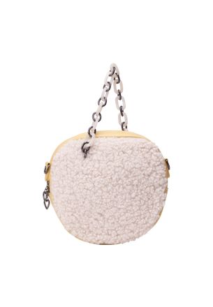 Mymo myMo Sac avec fourrure de nounours blonda