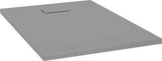 vidaXL Duschwanne smc Grau 100x70 cm Vidaxl