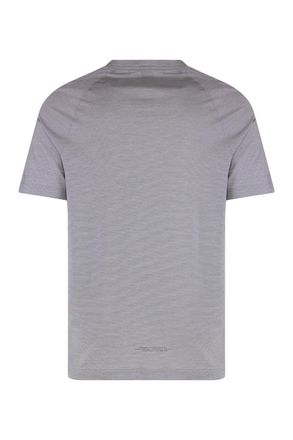 HUGO BOSS Mens Slim Fit Sports T-Shirt Grey Lyocell T-Shirts And Polos