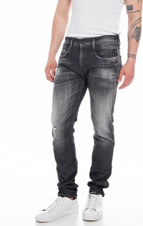 Replay Herren Anbass Aged Jeans, 097 Dark Grey, 36W / 32L EU