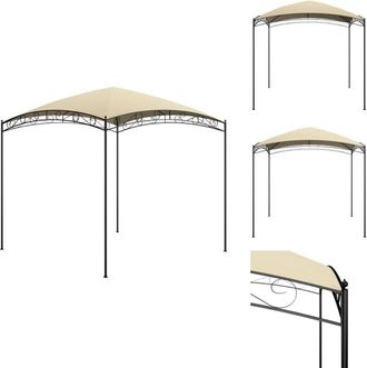vidaXL Vidaxl - Belv&eacute;d&egrave;re 3x3x2,65 m Cr&egrave;me 180 g/m&sup2; - Abris Ext&eacute;rieurs - Gazebo - Parasol - Auvent - Tente De Jardin