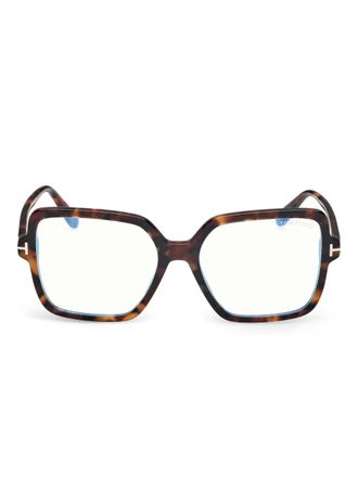 Tom Ford Eyewear lunettes de vue à monture carrée - Marron
