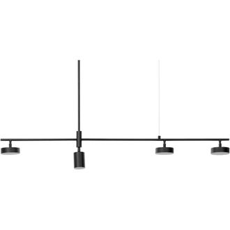 Beliani Beliani - Lampe Suspension Noire en M&eacute;tal &agrave; led Int&eacute;gr&eacute;es Branches El&eacute;gante pour Cuisine Foyle