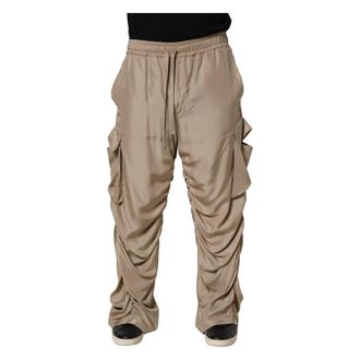 Dolce & Gabbana Cargo-Parachute-Joggerhose mit Raffungen - - Trousers - Herren - Braun - L