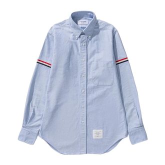 Thom Browne Oxford Armbands Classic Shirt - - Shirts - Herren - Blau - 2XL