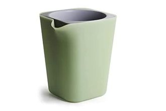 Qualy Qualy Oasis Square Blumentopf Viereckig mit Selbstbew&auml;sserungssystem in der Farbe Gr&uuml;n, Gr&ouml;&szlig;e: L, QL10306-GN-GY, 30x25,7x22,5 cm