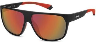 Polaroid PLD 7053/S Lunettes de Soleil, Rouge Noir Mat, 60/12/140 Homme