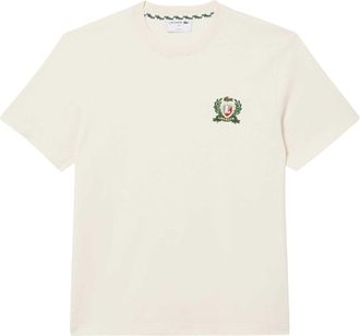 Lacoste French Made T-Shirt f&uuml;r Herren (Cremefarbe)