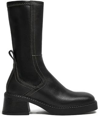 Miista bottines Viken 60 mm à détails de coutures - Noir