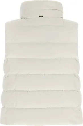 Herno Womens White Polyester Sleeveless Jacket Clothing
