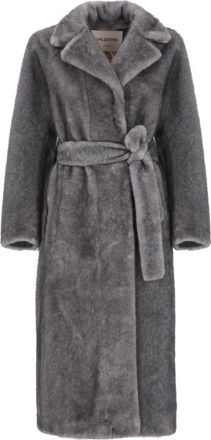 VALENTINI 1972 Valentini 1972, Femme, Manteaux, Gris, Taille: 38 FR Eco Fur Mink Coat