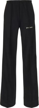 Palm Angels Femme, Pantalons, Noir, Taille: 36 FR Classic Logo Loose Track Pants