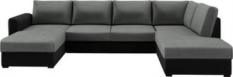 Mirjan24 Ecksofa Wilma Premium, 2 Bettkasten und Schlaffunktion, Eckcouch Polsterecke Sofa Couch Couchgarnitur Schlafsofa Bettsofa (Piano 17 + Piano 14, Seite: