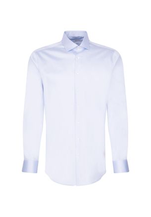 Seidensticker Herren Business Hemd, Blau, 40 EU