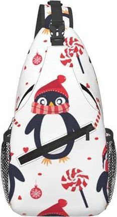 Generic The Penguin With The Scarf Sac &agrave; bandouli&egrave;re de voyage pour homme Sac &agrave; dos de randonn&eacute;e