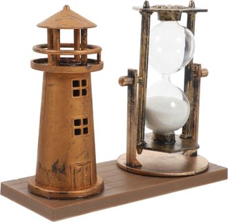 Cabilock Vintage Sanduhr Timer mit Sanduhr Retro Tischdeko für Wohnzimmer und Büro als Geschenkidee und Stilvolles Wohnaccessoire