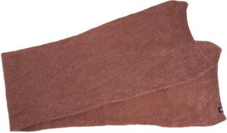 ottod'Ame Tücher & Schals - Mohair Scarf With Refined Logo Detail - Gr. unisize - in Braun - für Damen