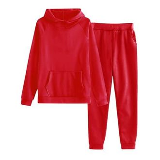 Generic Surv&ecirc;tement &agrave; capuche pour femme - Manches longues - Pull confortable - Sweatshirts et pantalons de jogging - Combinaison de sport - 2 pi&egrave;ces - Combin