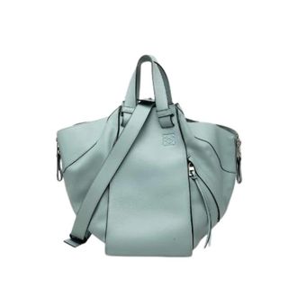 Loewe Pre-owned Hammock Medium Leather 2way Bag - Femme - Pre-owned - Bleu - Taille: ONE Size