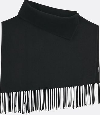 La Redoute Collections Plastron &Agrave; Franges En Laine M&eacute;lang&eacute;e