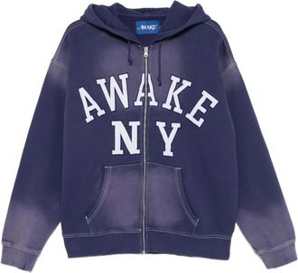 Awake NY Homme, Sweatshirts et sweats &agrave; capuche, Bleu, Taille: M Classic Logo Sweat &agrave; capuche