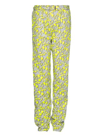 Jil Sander pantalon &agrave; imprim&eacute; graphique - Vert